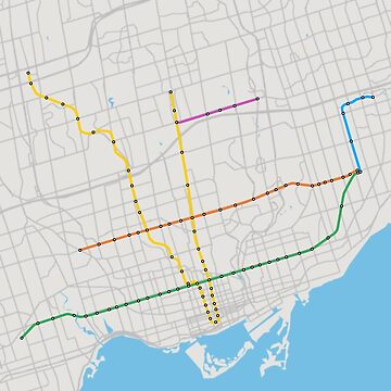 "Toronto Transit Map" Poster for Sale by CPTVDesign | Redbubble