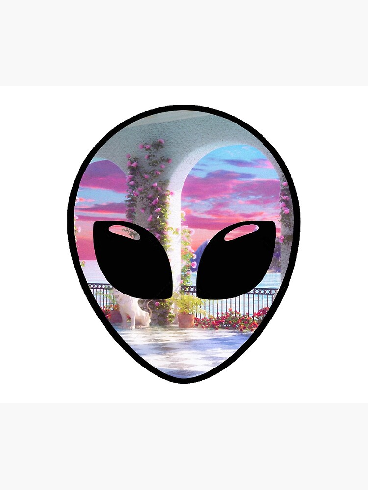"Vaporwave alien" Poster by Akeb | Redbubble