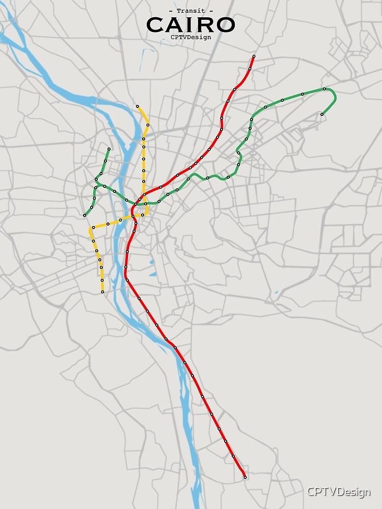 "Cairo Transit Map" Poster by CPTVDesign | Redbubble