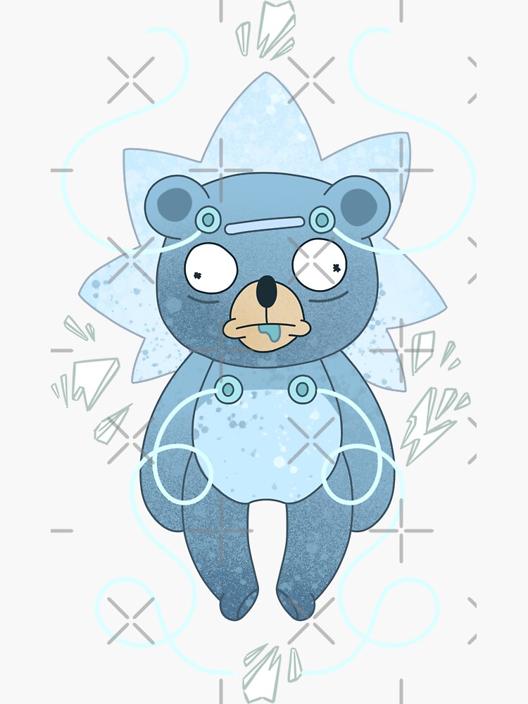 "Teddy Bear Rick - "Nope."" Sticker by nykiway | Redbubble