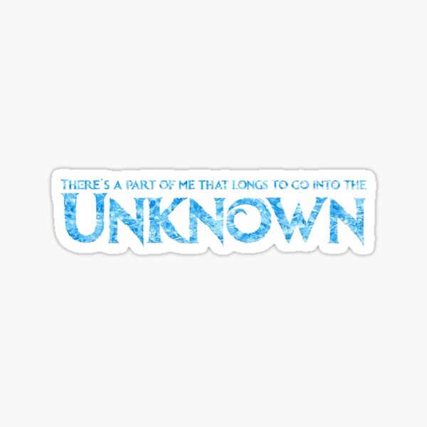 "Into the Unknown" Sticker for Sale by Foxes674 | Redbubble