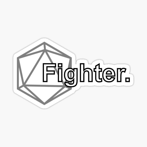 "Simple D&D Fighter Class " Sticker for Sale by CollectiveDnD | Redbubble