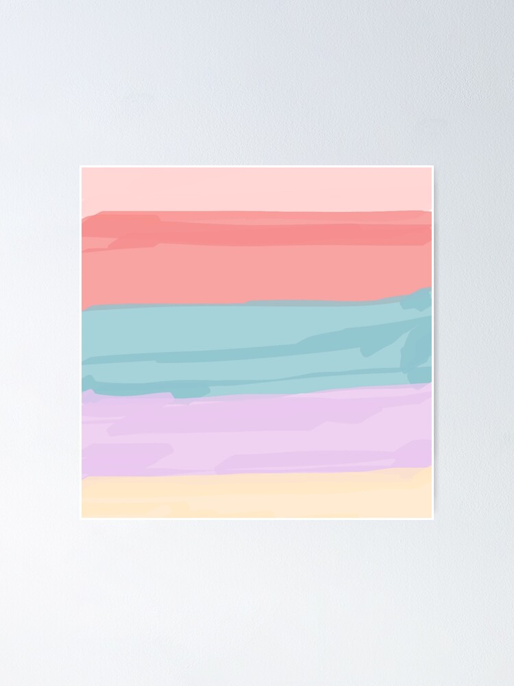 "Pastel Colors" Poster by kahenzie | Redbubble