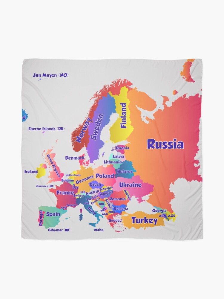 Mapa De Europa Con Nombres DigiAtlas.com | Mapas Políticos De Paises