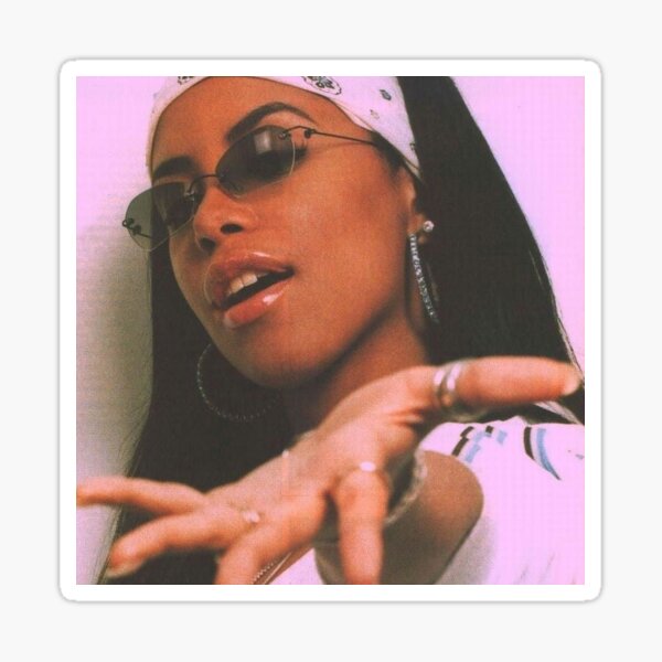 "Aaliyah" Sticker for Sale by cecilialay | Redbubble