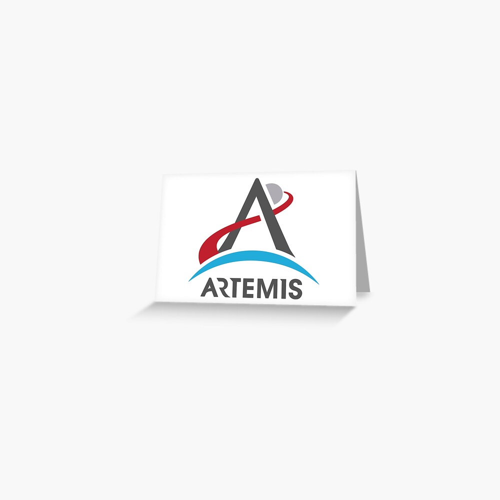 "NASA Artemis Program Logo Mars 2024 Space Astronaut" Greeting Card by ...