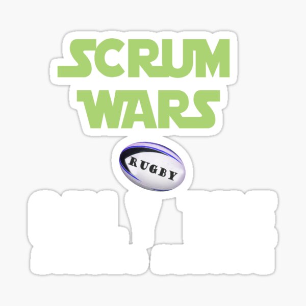 "Awesome Scrum wars Rugby gift" Sticker for Sale by LGamble12345 ...