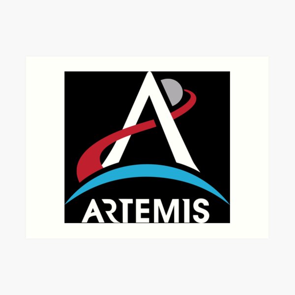 "NASA Artemis Program Logo Mars 2024 Space Astronaut" Art Print for ...