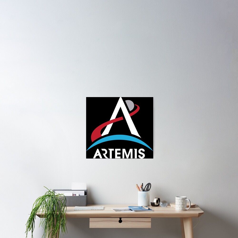 "NASA Artemis Program Logo Mars 2024 Space Astronaut" Poster for Sale ...