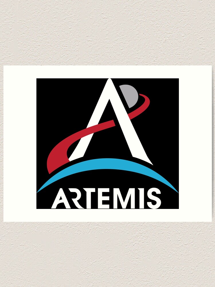 "NASA Artemis Program Logo Mars 2024 Space Astronaut" Art Print for ...
