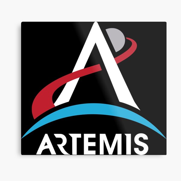 "NASA Artemis Program Logo Mars 2024 Space Astronaut" Metal Print for ...