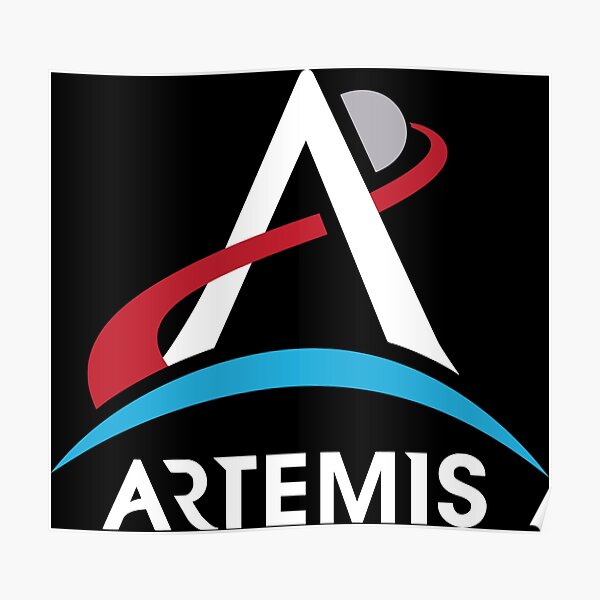 "NASA Artemis Program Logo Mars 2024 Space Astronaut" Poster for Sale ...