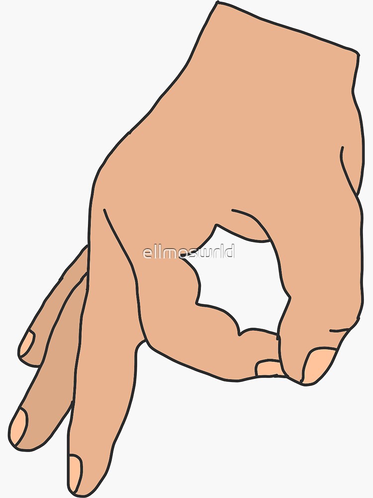 "vsco hand game" Sticker for Sale by ellmoswrld | Redbubble