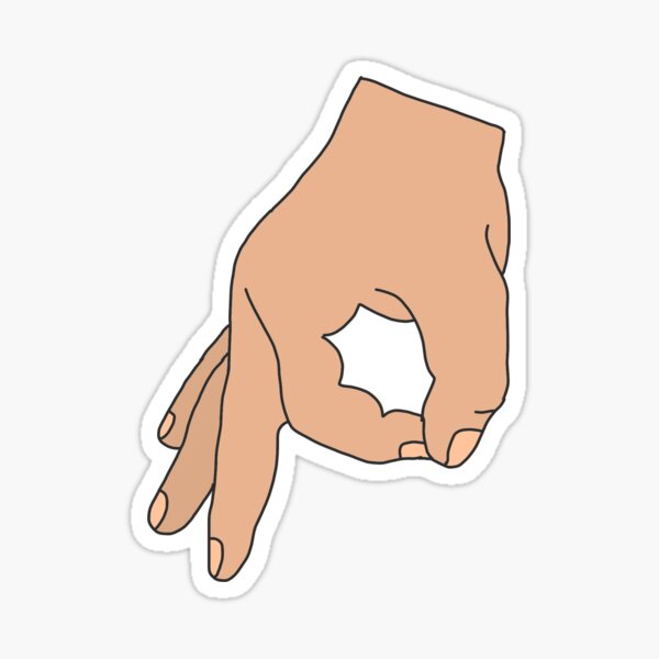 "vsco hand game" Sticker for Sale by ellmoswrld | Redbubble