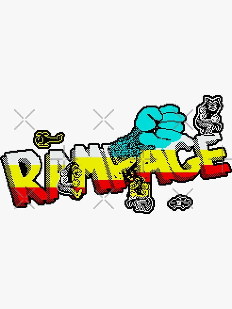 "Rampage" Sticker by ilovezxspectrum | Redbubble