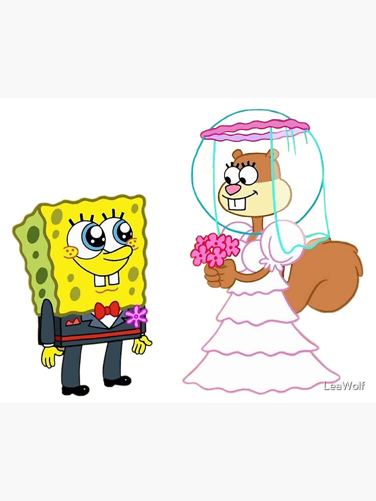 Lámina fotográfica «Bob Esponja y Sandy Wedding» de LeaWolf | Redbubble