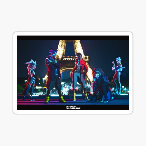 "True Damage Video games poster" Sticker by LexyLady | Redbubble