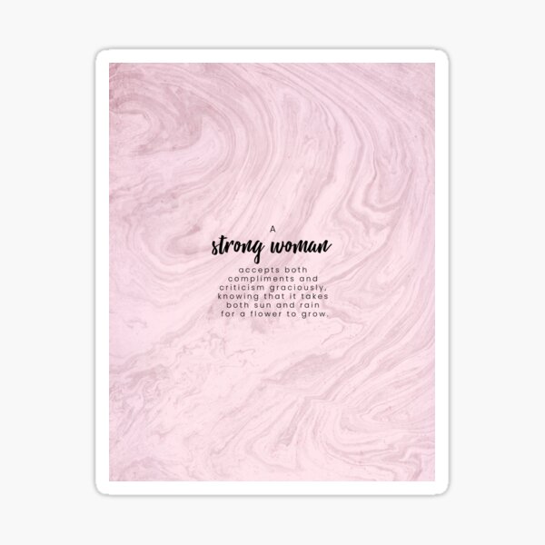 "Strong Woman" Sticker by ThePrintees | Redbubble