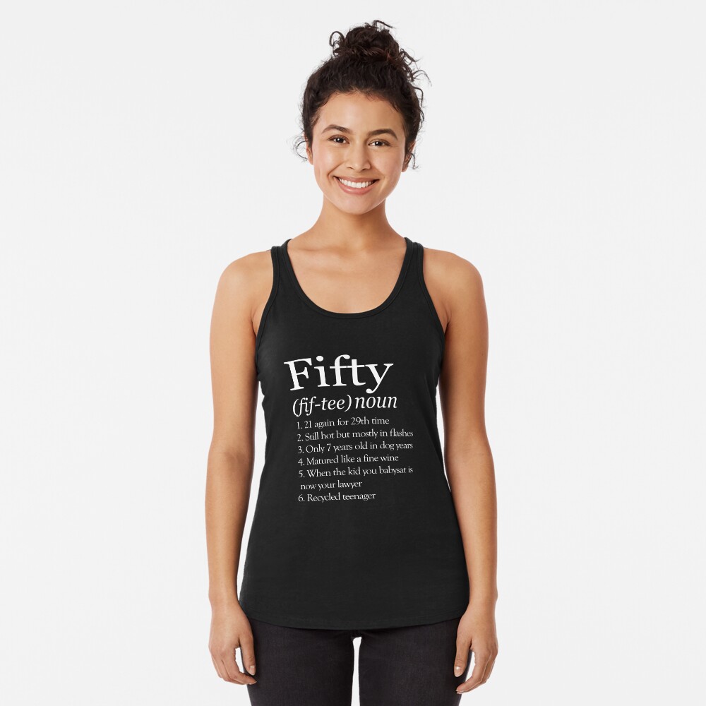 "Funny Fifty definition great 50th Birthday gift for men & women" Art ...