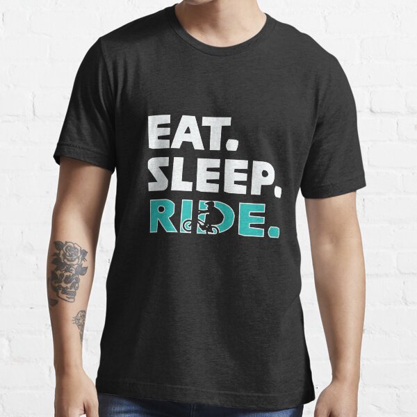 "Awesome Eat Sleep Ride repeat design for cyclists" T-shirt for Sale by ...