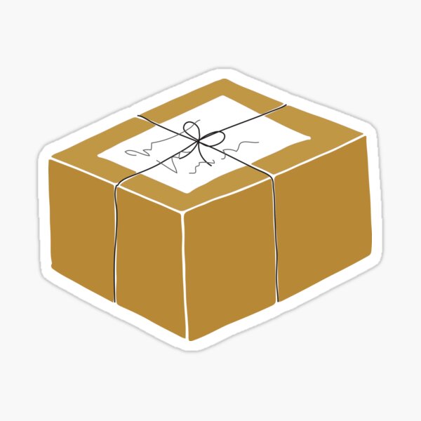 "Parcel Delivery Packages" Sticker for Sale by CreativeTwins | Redbubble