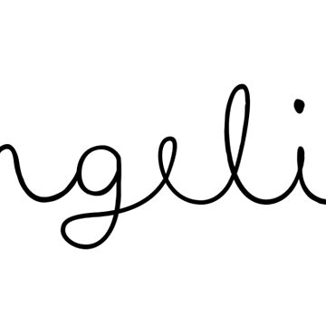 "Angelina Cute Cursive" Sticker for Sale by Minnie777 | Redbubble