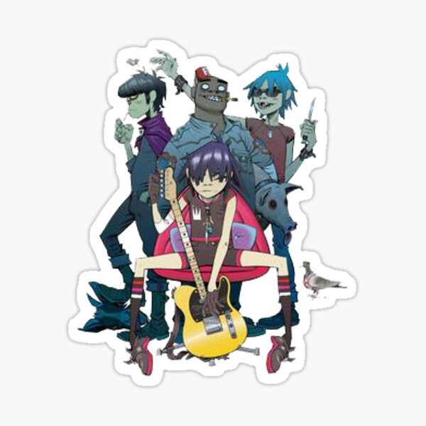 Gorillaz Noodle Stickers | Redbubble