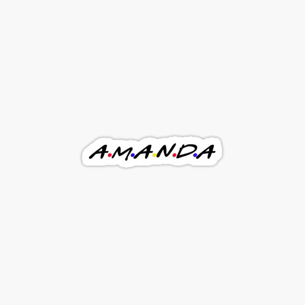 "Amanda" Sticker for Sale by Olivia3175 | Redbubble