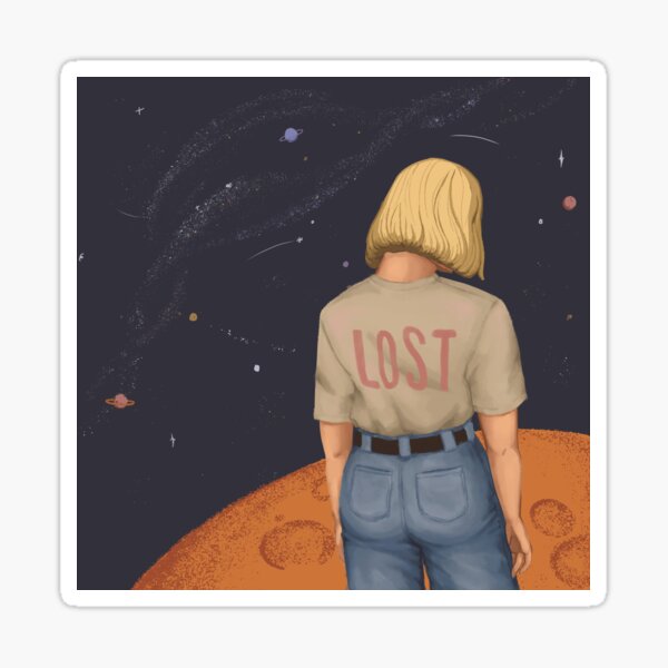 "lost" Sticker for Sale by heyitsmeilene | Redbubble