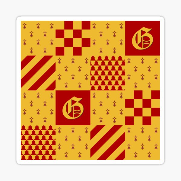 "Medieval Red Yellow Vair Ermine Heraldic Pattern" Sticker for Sale by ...