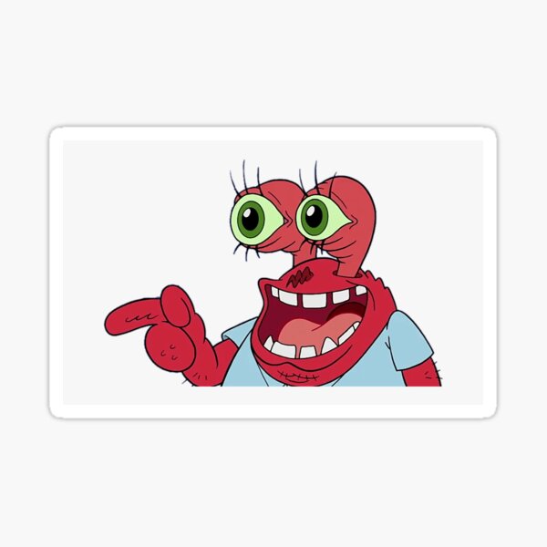 "Mr. Krabs" Sticker for Sale by Serra0 | Redbubble