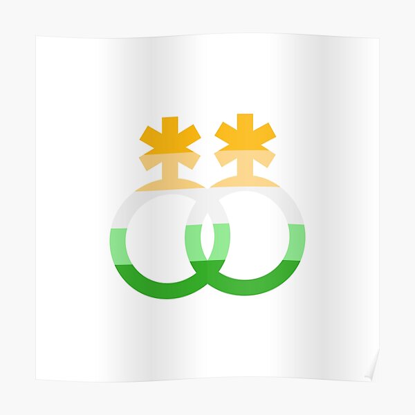 "nblnb, interlocking symbols with enbian flag" Poster by fc13empire ...