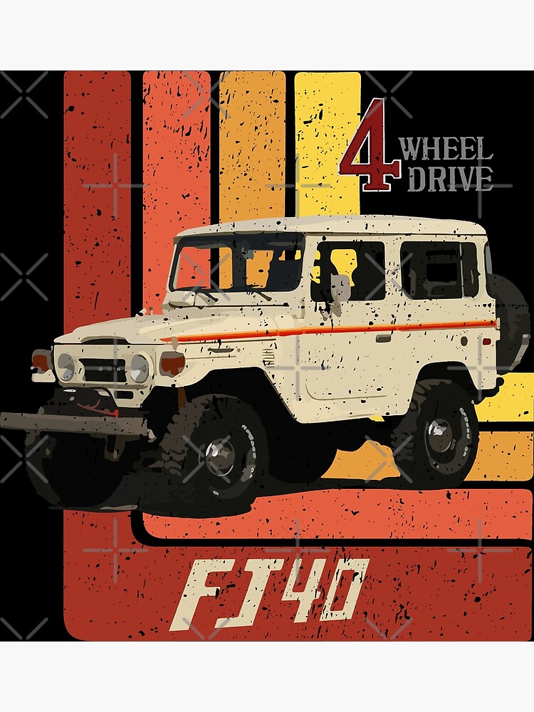"Retro Toyota Land Cruiser FJ40" Poster for Sale by FromThe8Tees ...