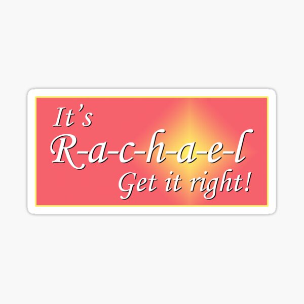 "RachAel" Sticker by rachael-martin | Redbubble
