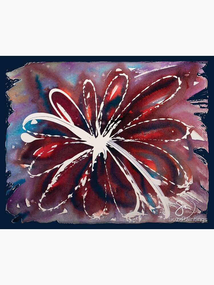 "Big Bloomin' Flower" Sticker by Suz-Paintings | Redbubble