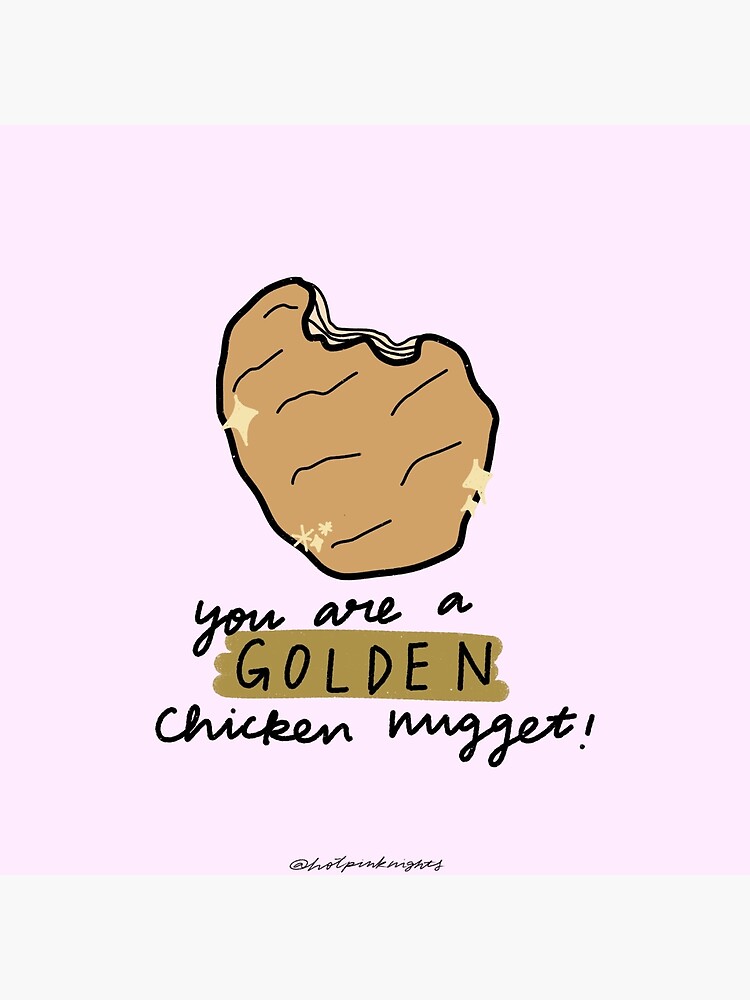 "golden nugget sticker" Poster for Sale by hotpinknights | Redbubble