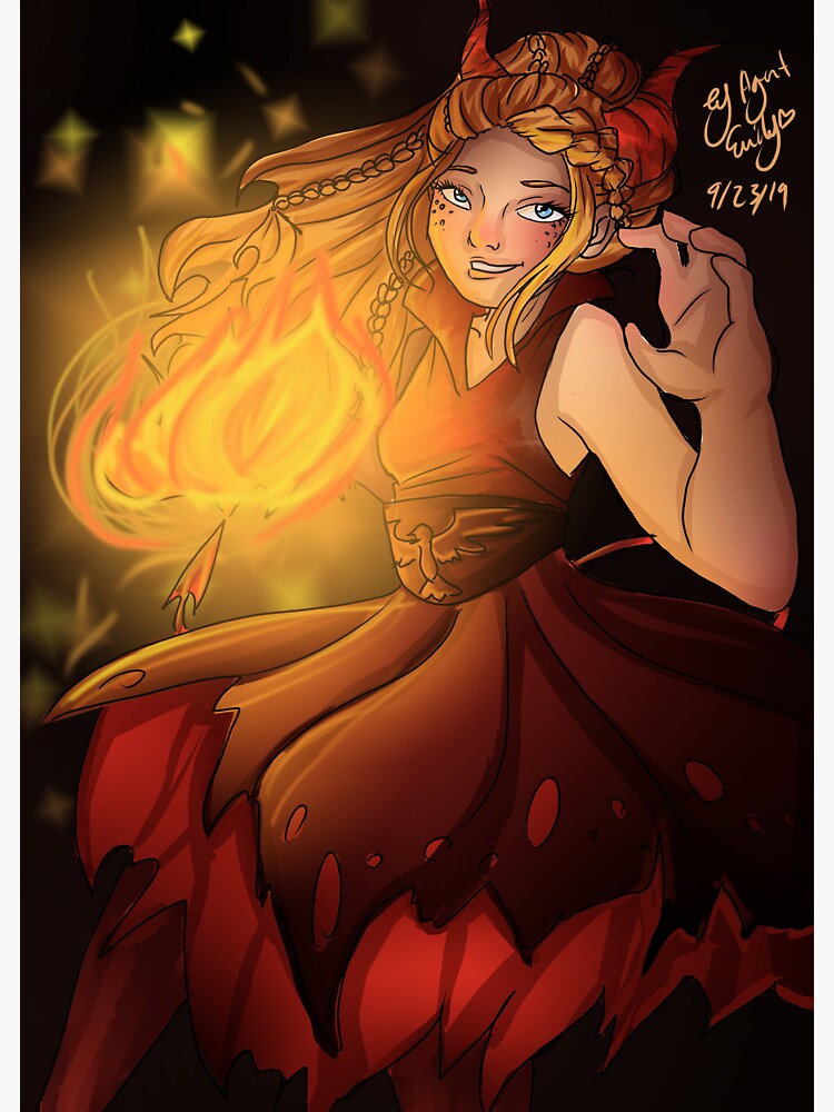 Sticker « Marella Redek comme un démon », par AgentEmily | Redbubble