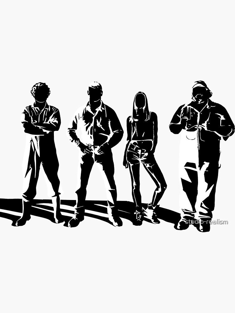 "The Produce Stand Gang" Sticker for Sale by studio-realism | Redbubble