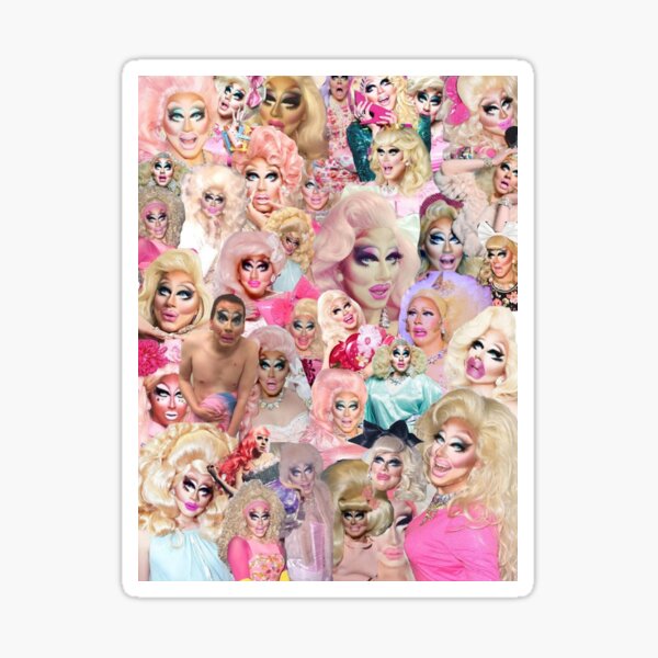 "Trixie Mattel Collage " Sticker by memekween | Redbubble