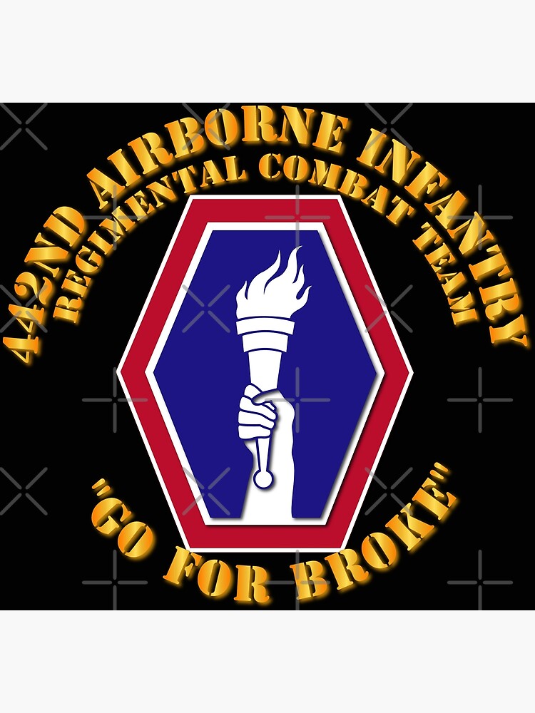 "Army - 442nd Airborne Infantry Regimental Combat Team" Poster for Sale ...