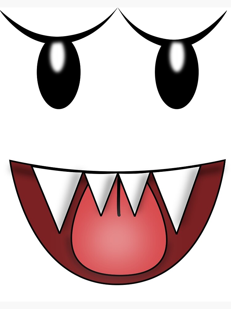 "Boo face" Poster for Sale by Rann0ch | Redbubble