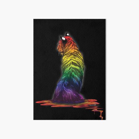 "Melting Tiger" Art Board Print for Sale by aunumwolf42 | Redbubble