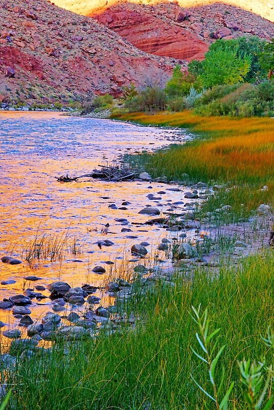"Sunset on the Colorado River" by Harry Oldmeadow | Redbubble