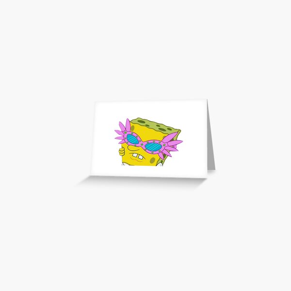 "sassy spongebob meme" Greeting Card for Sale by allyplewniak | Redbubble