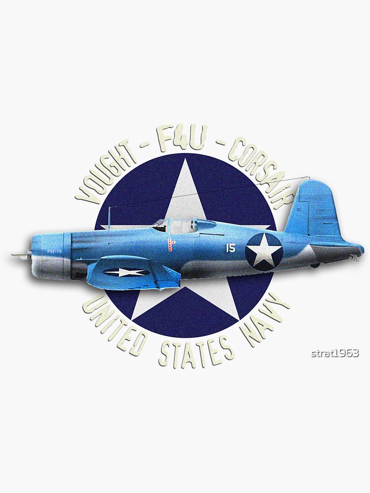"Navy Corsair" Sticker for Sale by strat1963 | Redbubble