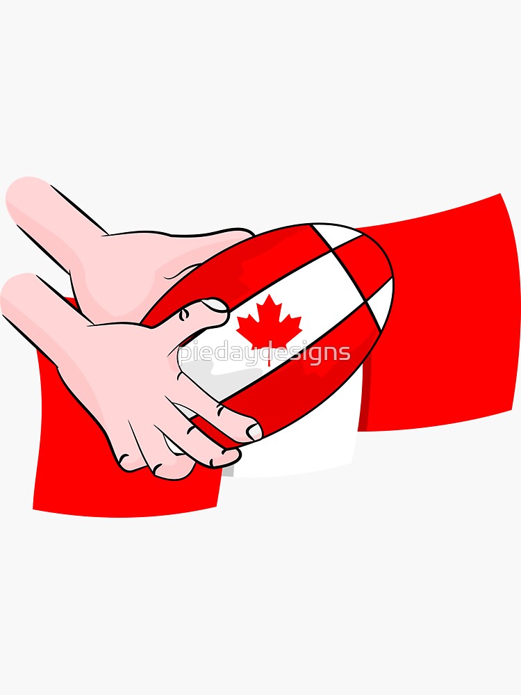 "Canada Rugby Flag" Sticker by piedaydesigns | Redbubble