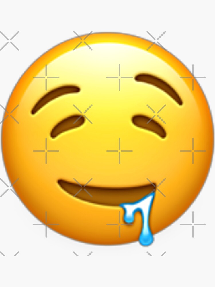 "Emoji sabbern" Sticker von Rebeccamckelvey | Redbubble