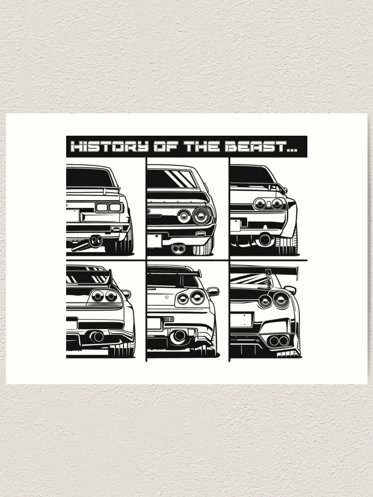 "Skyline GTR Hakosuka, Kenmeri, R32, R33, R34 & GT-R R35, Godzilla Car ...