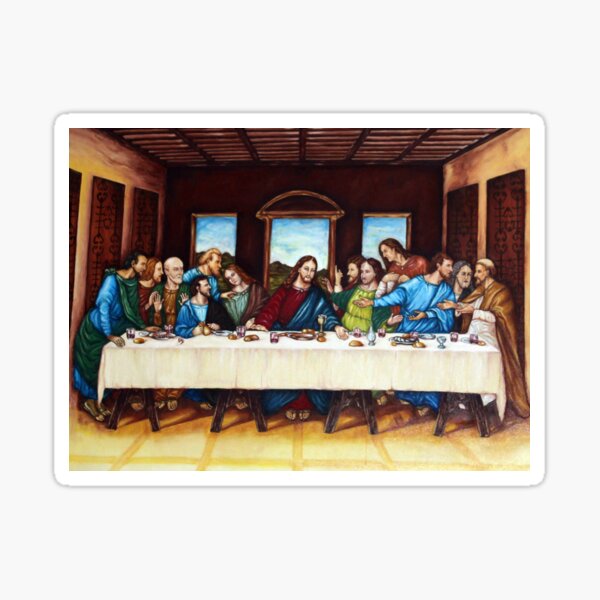 "The last supper" Sticker for Sale by Evone | Redbubble