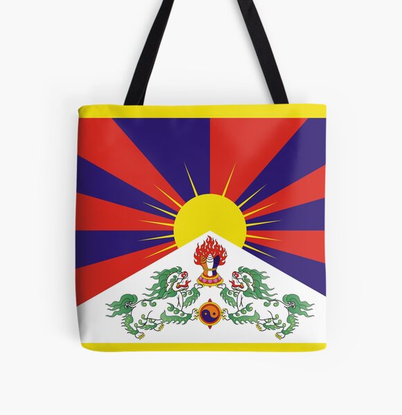 "Tibet Flag Tibetan Free Tibet Himalaya Buddhism" Tote Bag for Sale by ...